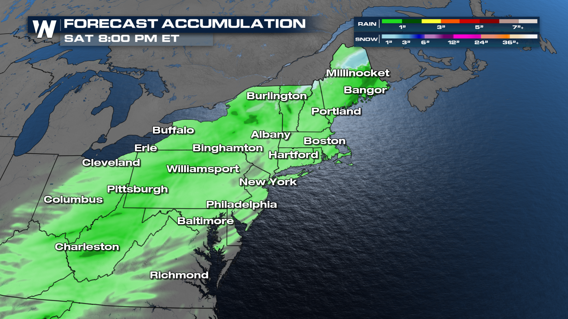 Wet Weather in the Northeast Today & Saturday - WeatherNation