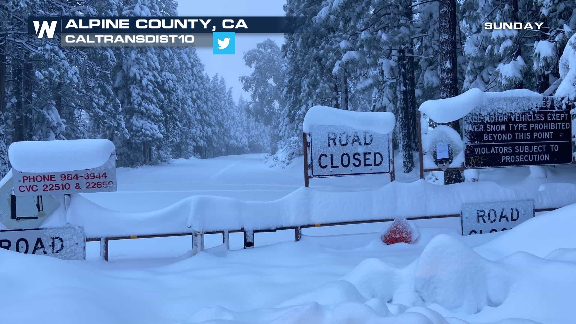 Heavy Snow in the California Mountains - WeatherNation