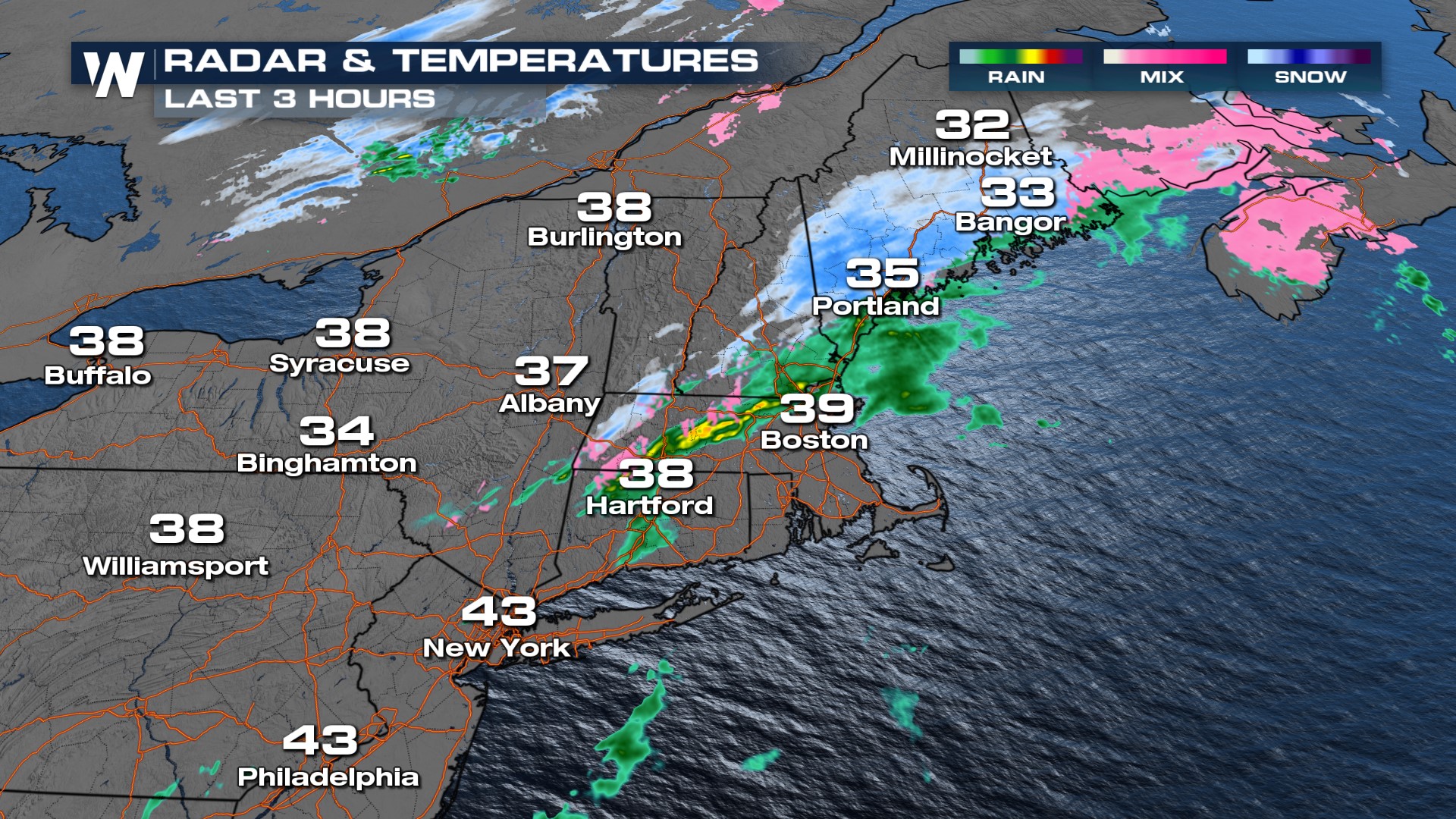 Wintry Mix with Rain for New England - WeatherNation