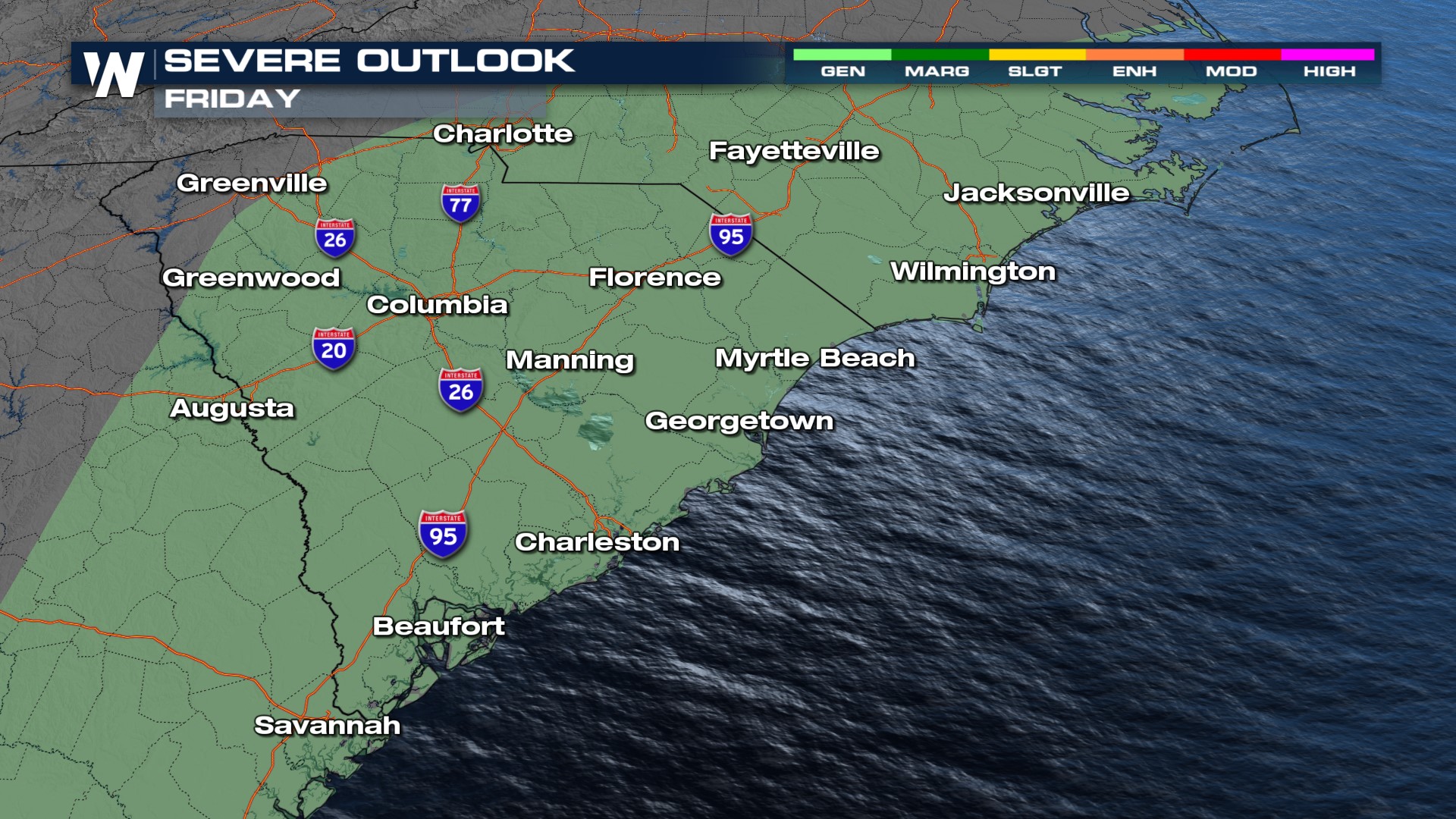 Severe Weather Threat for the South Today - WeatherNation