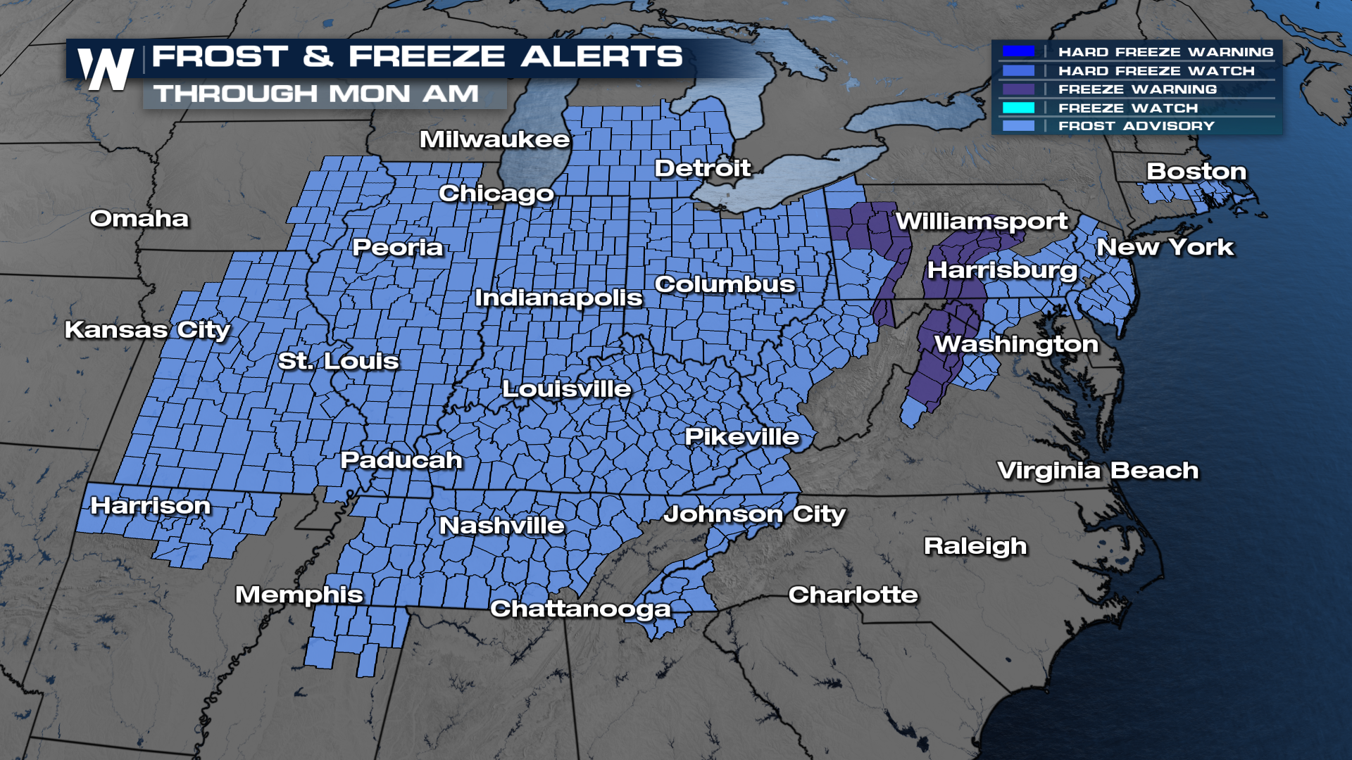 Cold April Nights - Frost & Freeze Alerts Issued - WeatherNation