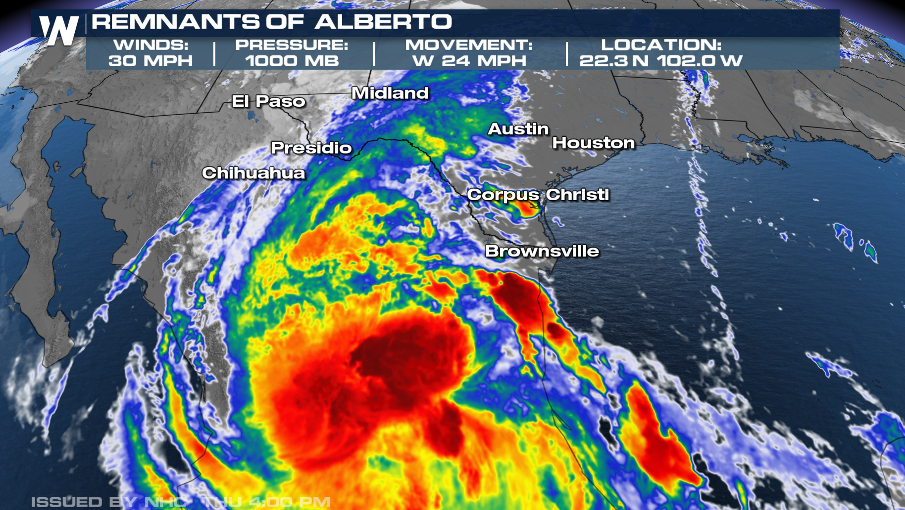 Alberto Dissipates in Mexico Thursday Afternoon - WeatherNation