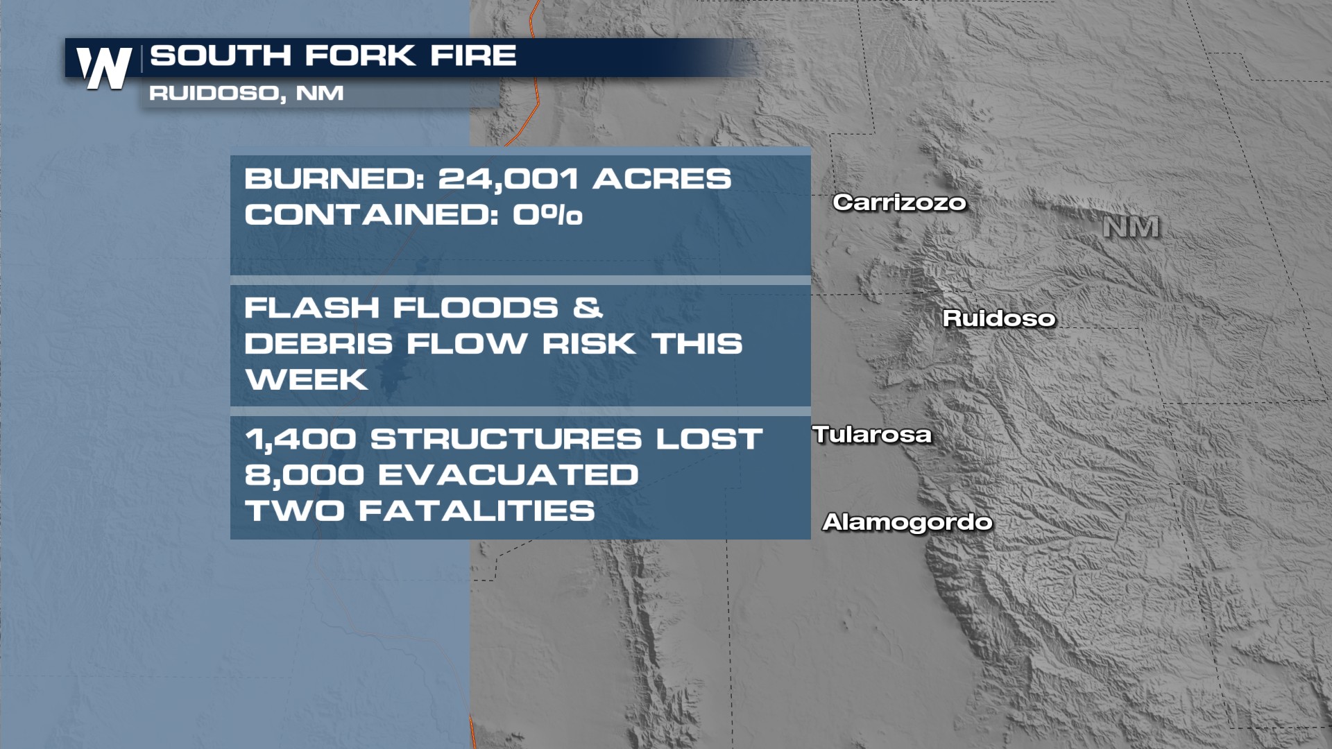 Deadly South Fork Fire Destroys 1400 Buildings, Rain Complicates ...