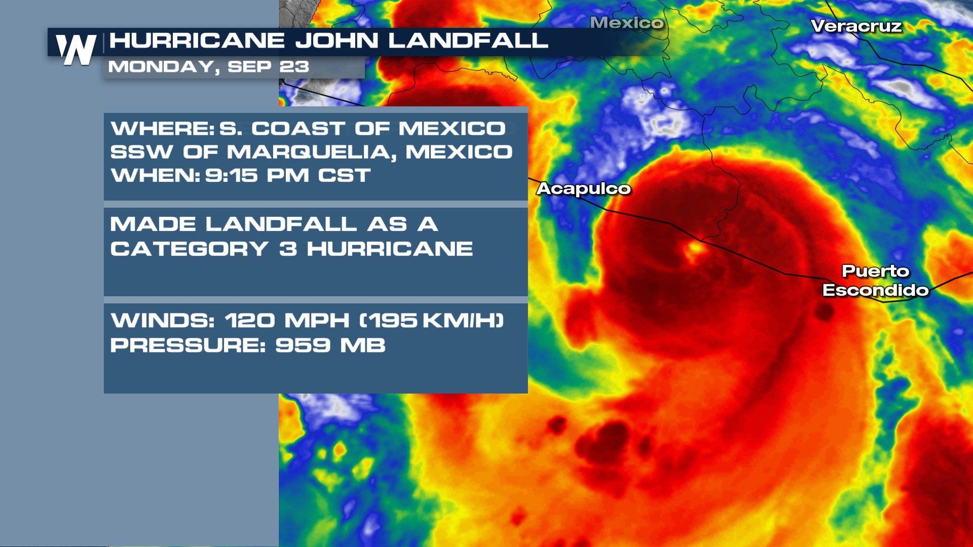 Hurricane John Resurrects in Mexico - WeatherNation