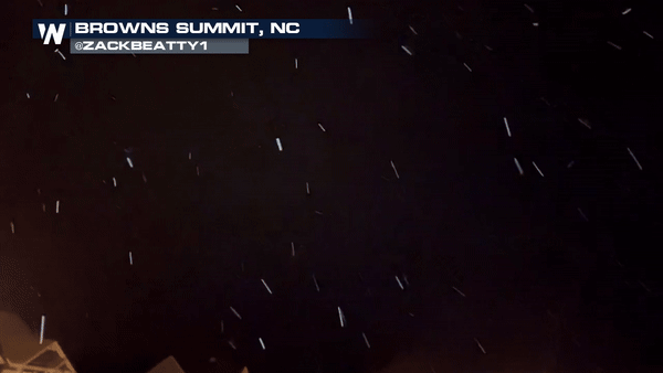 The First Snow in Almost 3 Years Fell in North Carolina! - WeatherNation