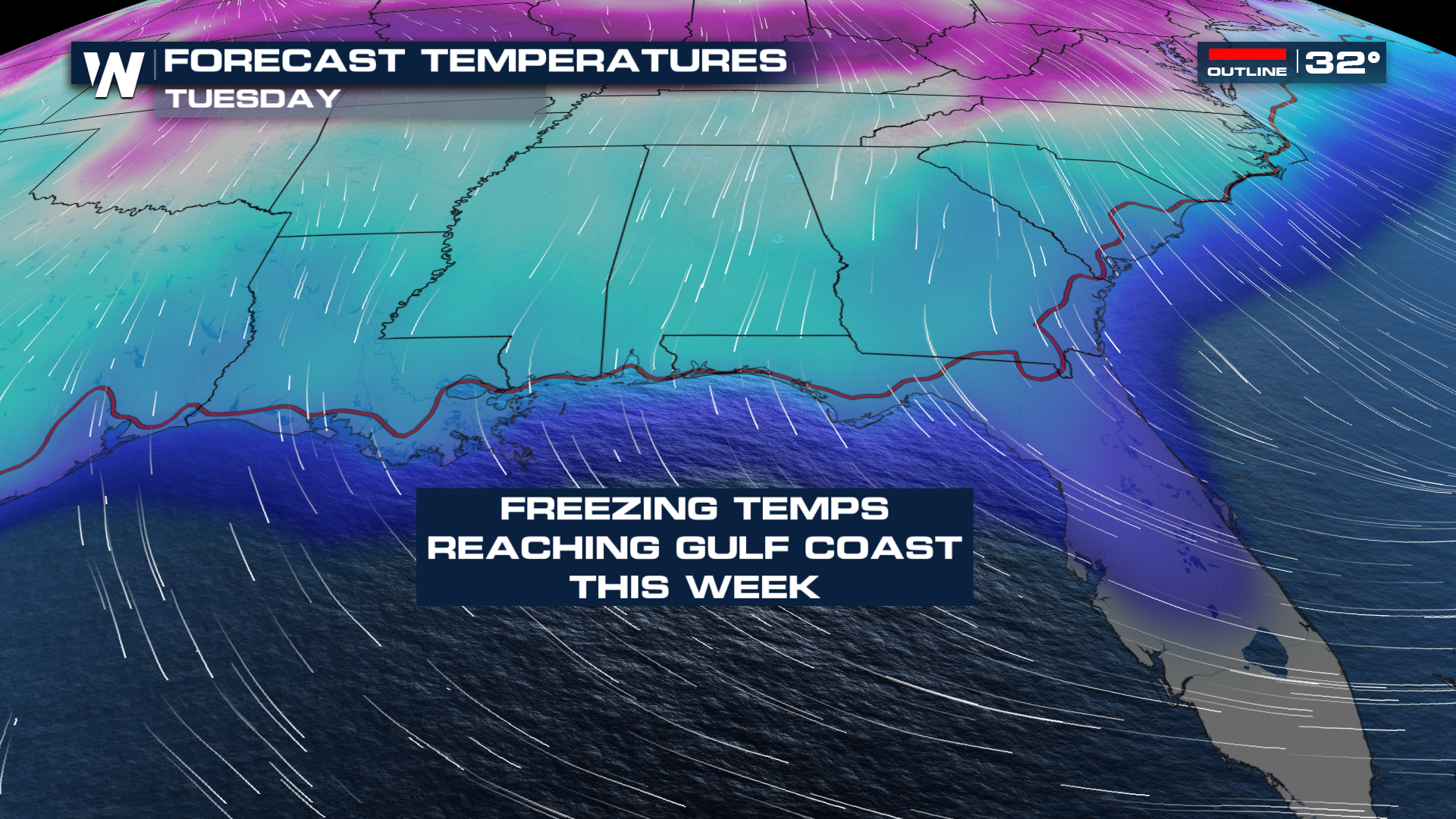 Freezing Temperatures Down to the Gulf Coast - WeatherNation