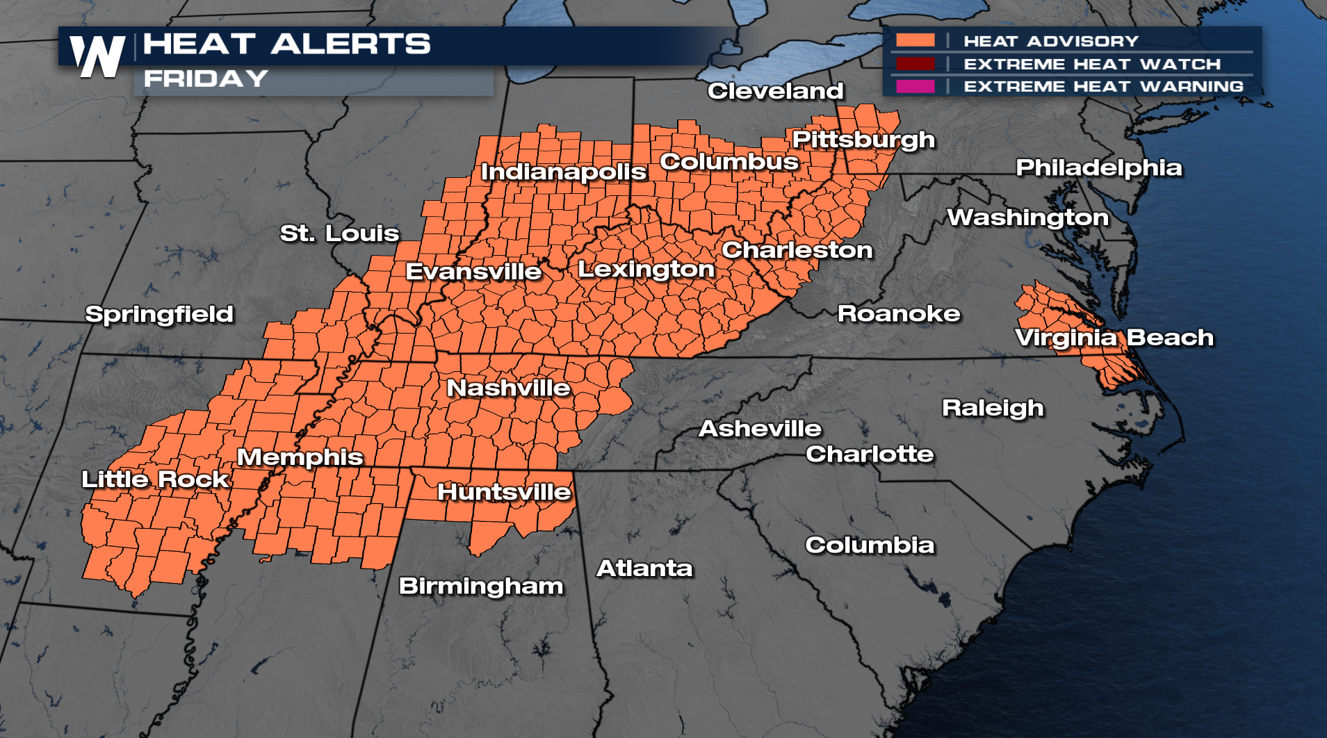 Record Eastern Heat With Relief Coming - WeatherNation