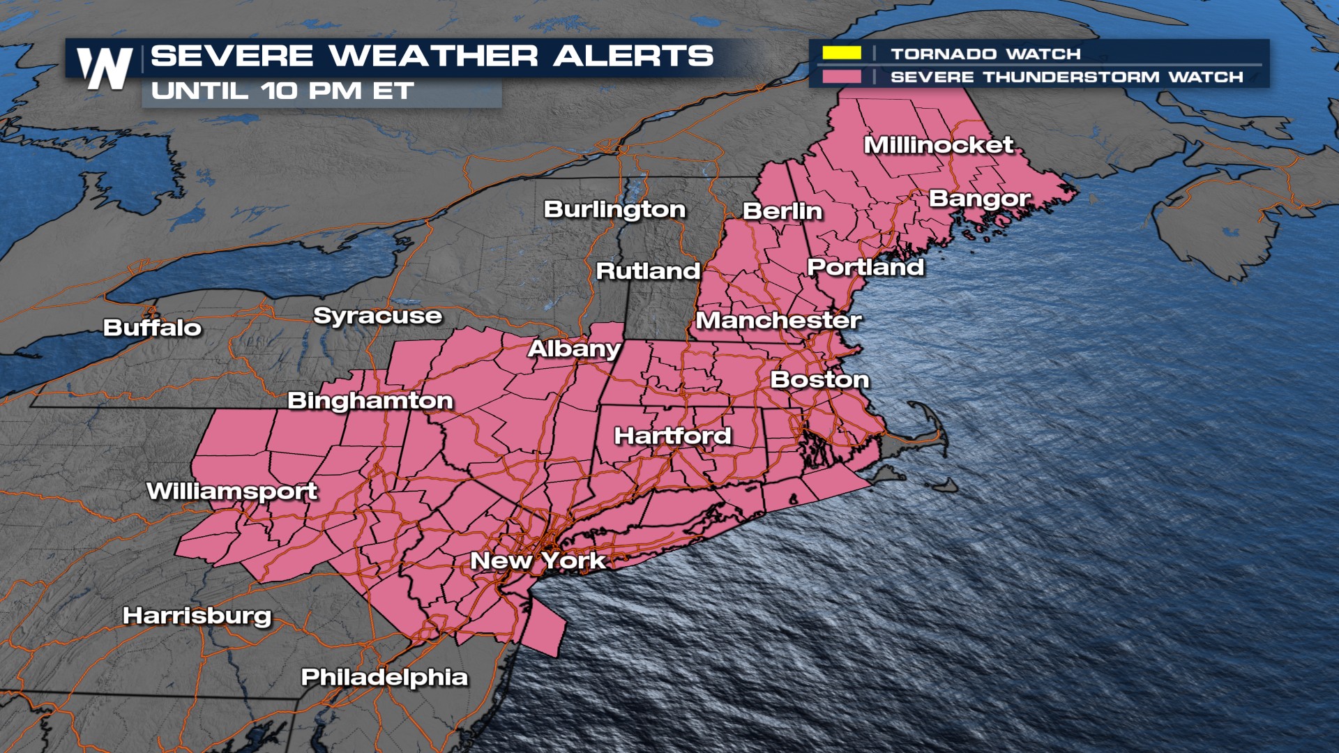 Northeast Severe Threat on Thursday - WeatherNation