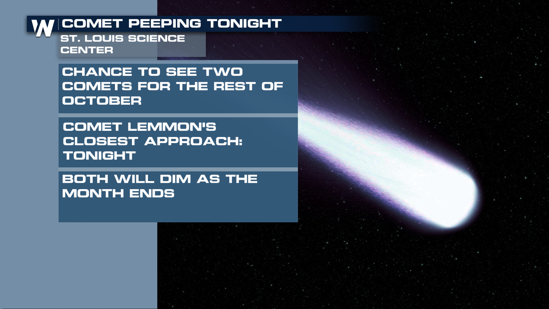 FORECAST: Comets Should Be Visible for Many Tonight - WeatherNation