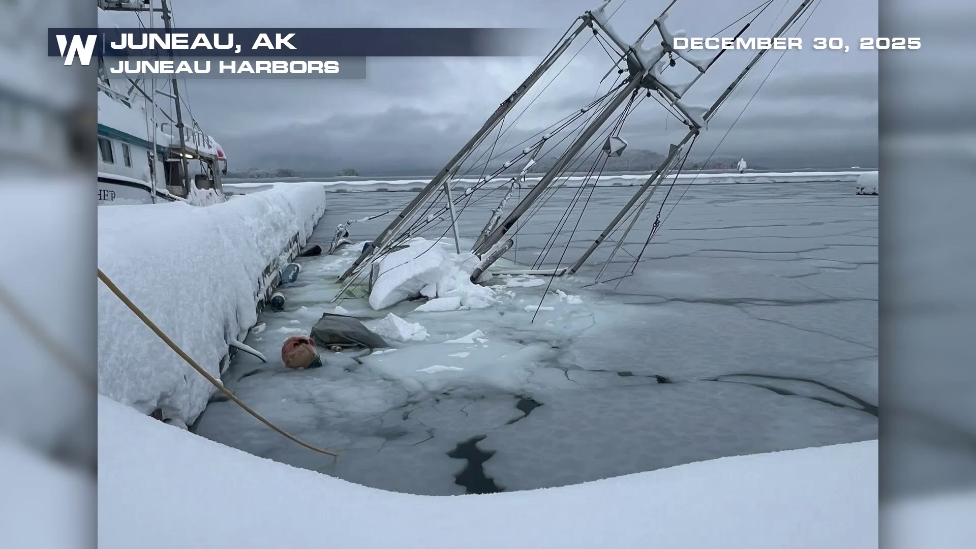 Record Snowfall Sinking Boats in Alaska - WeatherNation