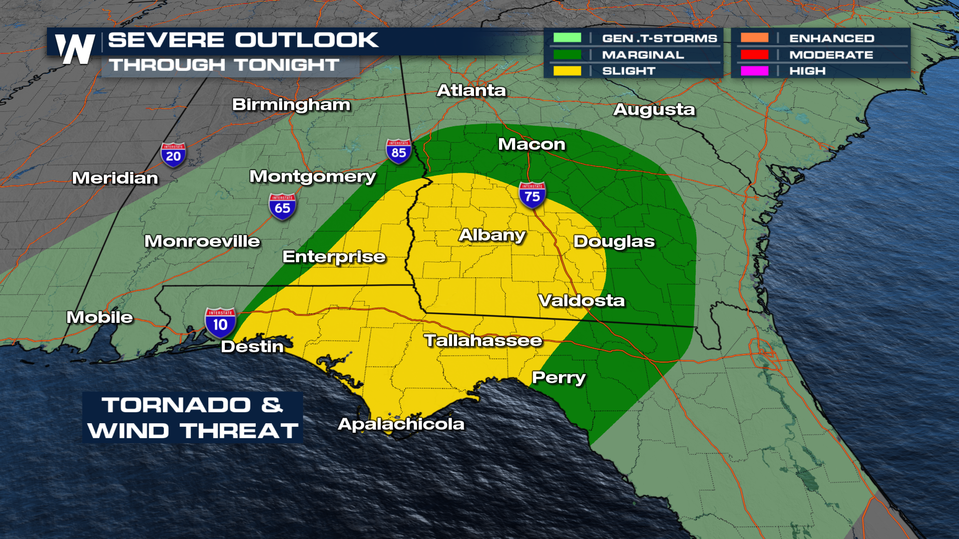 Severe Thunderstorms Possible Across the South on Sunday - WeatherNation