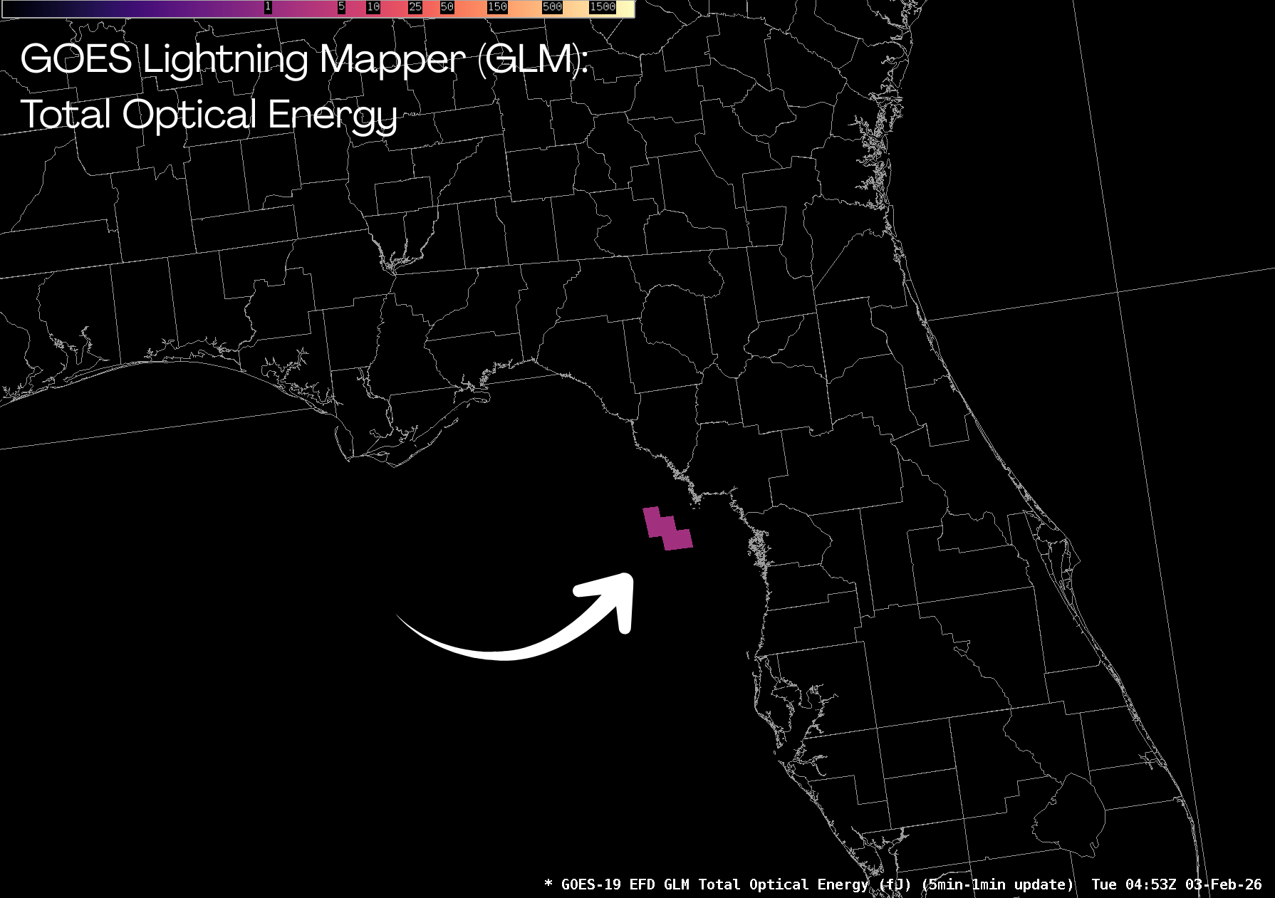 GOES and NASA Capture Bolide Meteor Exploding Over the Gulf Monday ...