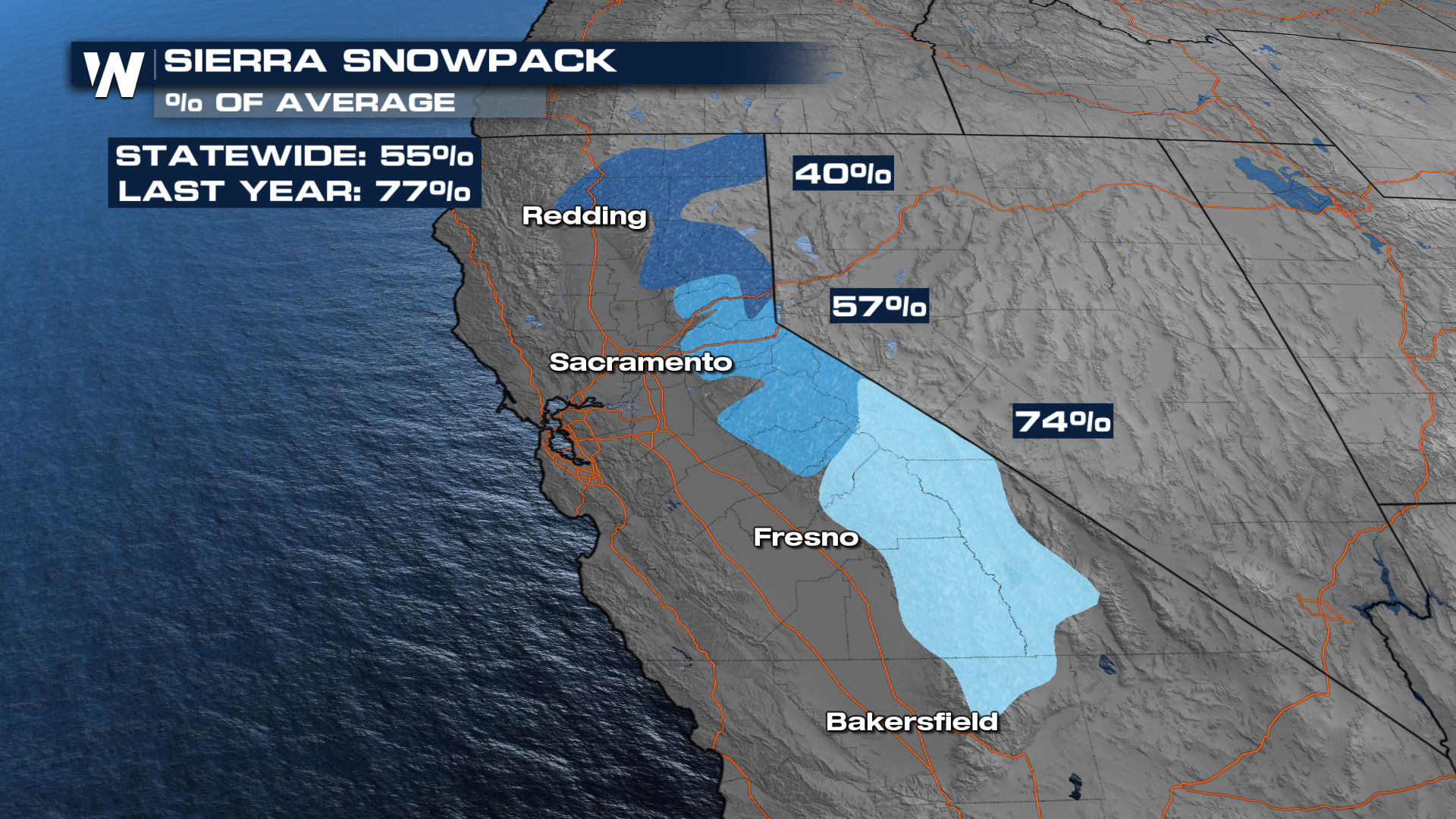California Snow Pack Drops After Dry January - WeatherNation