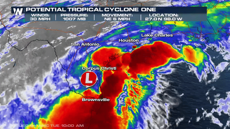 First Forecast Cone of the Atlantic Basin Issued Tuesday Morning ...