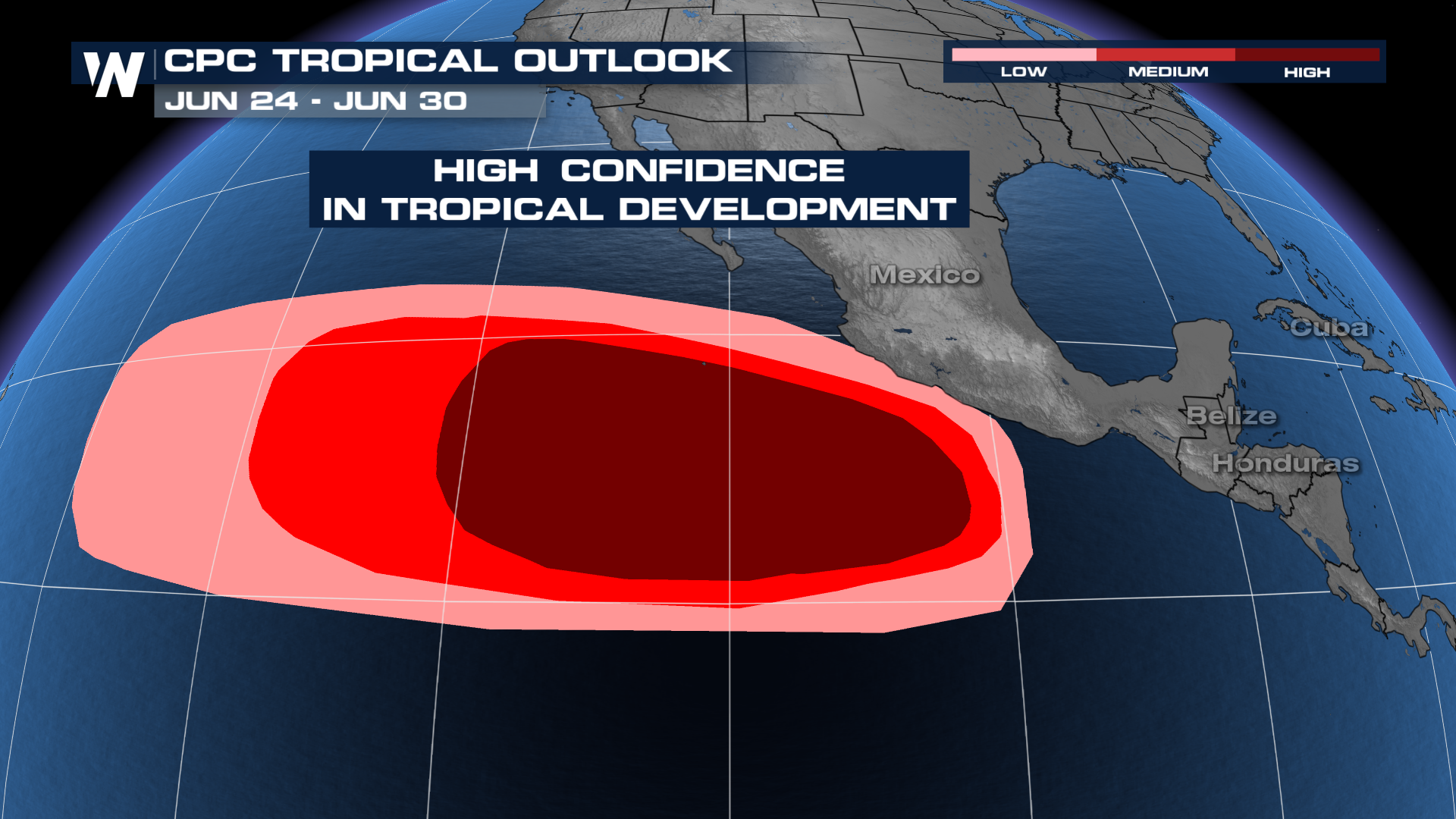 First Forecast Cone of the Atlantic Basin Issued Tuesday Morning ...